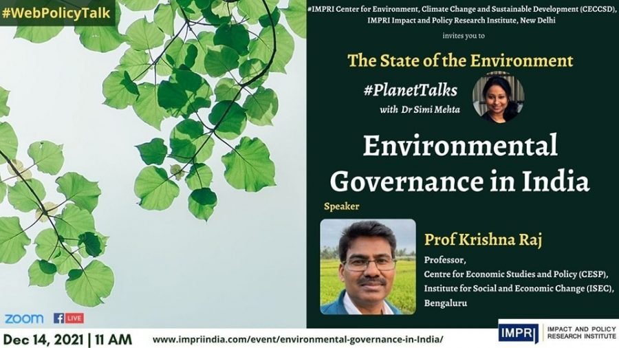 Environmental Governance In India - IMPRI Impact And Policy Research ...